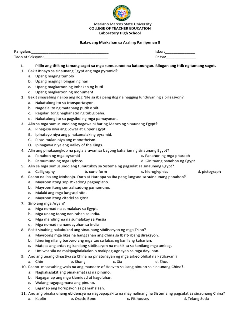 2nd - Ap8 Batac | PDF