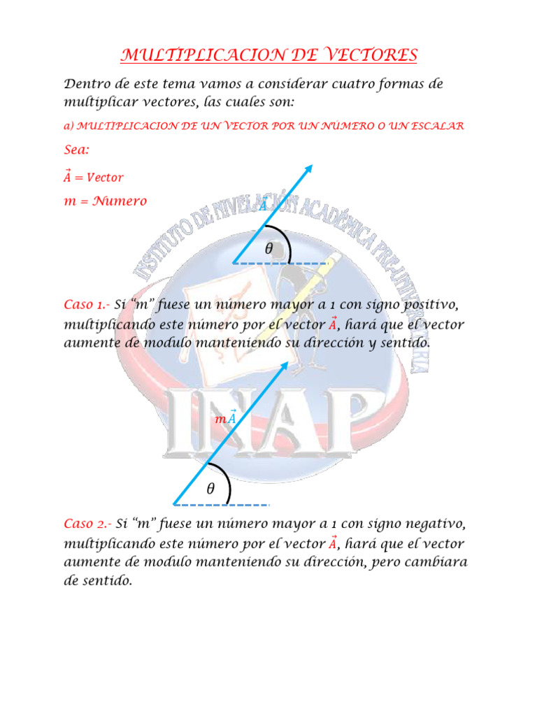 Multiplicacion de Vectores | PDF