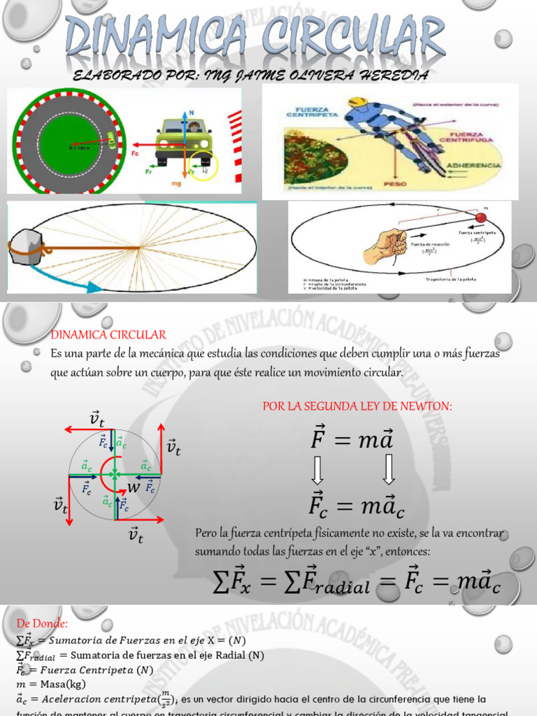 Dinamica Circular | PDF | Física Aplicada e Interdisciplinaria | Geometría