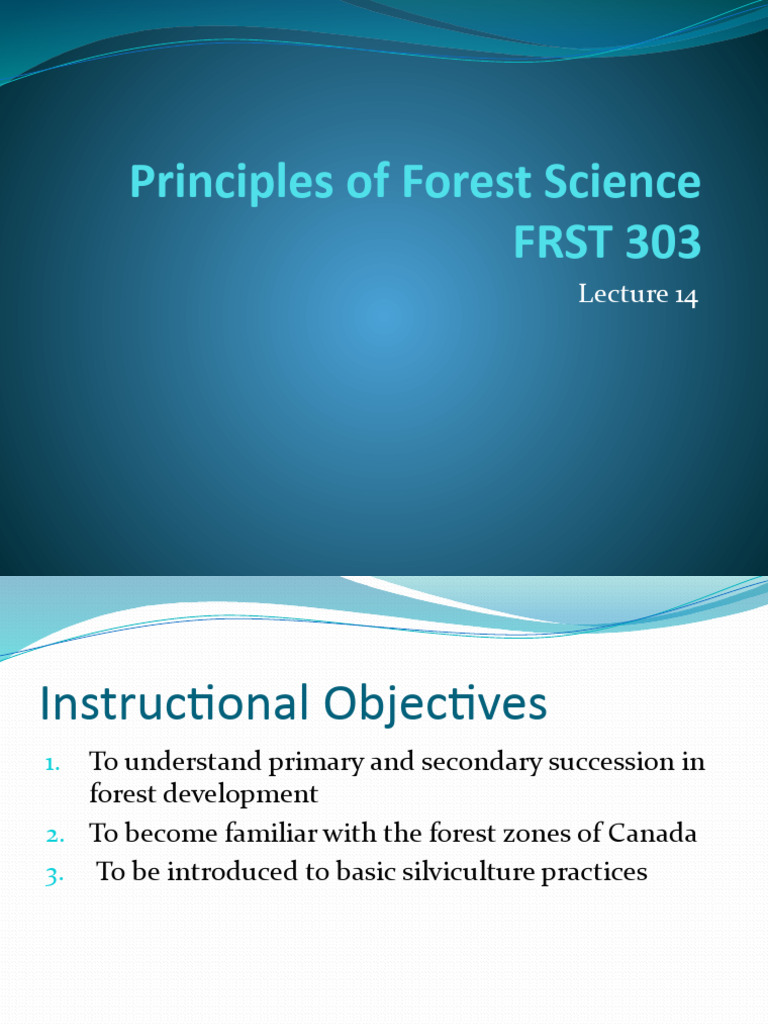 FRST 303 Lecture 14 2023 | PDF