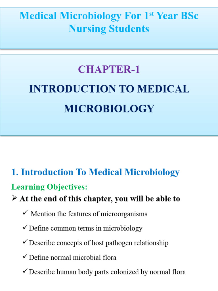 Chapter 1-1 | PDF | Bacteria | Microbiology