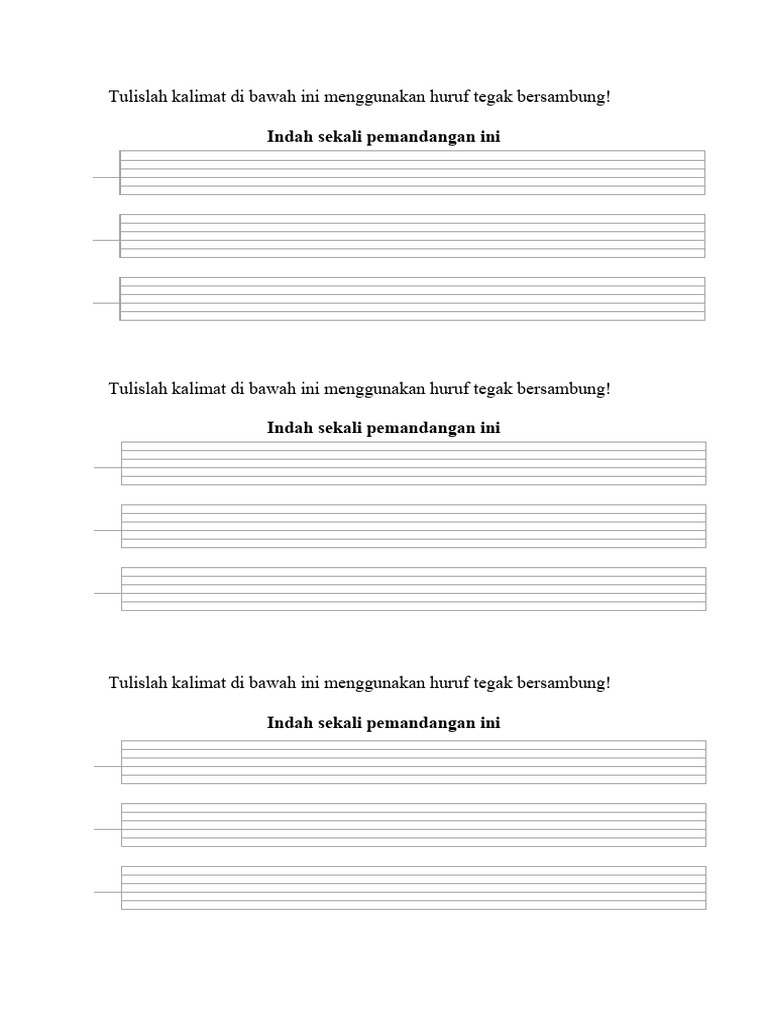 Kertas Menulis Tegak Bersambungdocx | PDF