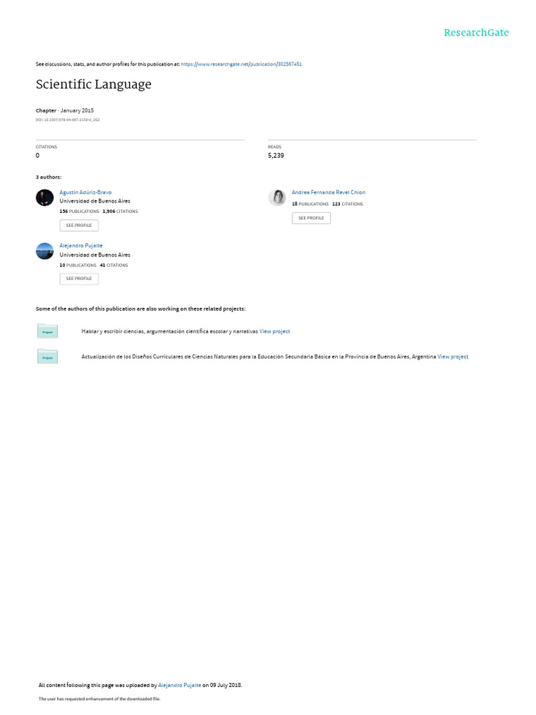 Scientific Language | PDF