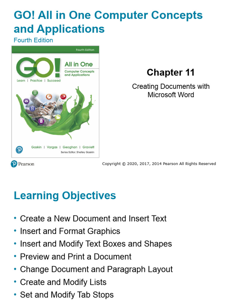 GO! AIO4e - WORD - ch11 - PPT | PDF