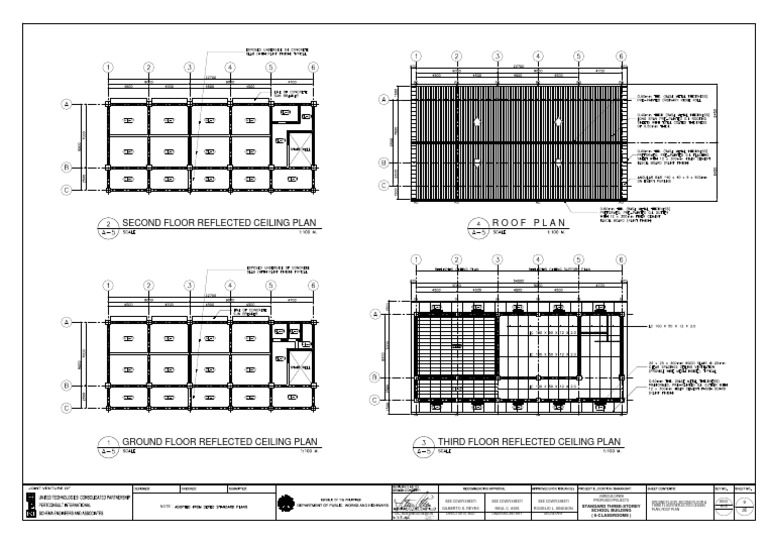Reflected Ceiling Plans for School Building | PDF