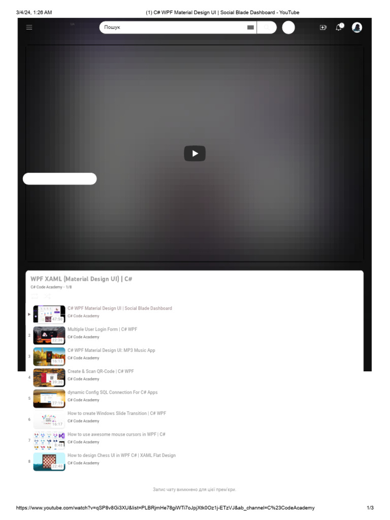 C# WPF Material Design UI - Social Blade Dashboard - YouTube | PDF