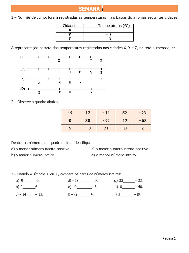 Atividade Complementar 7 Ano (Pet 2) | PDF