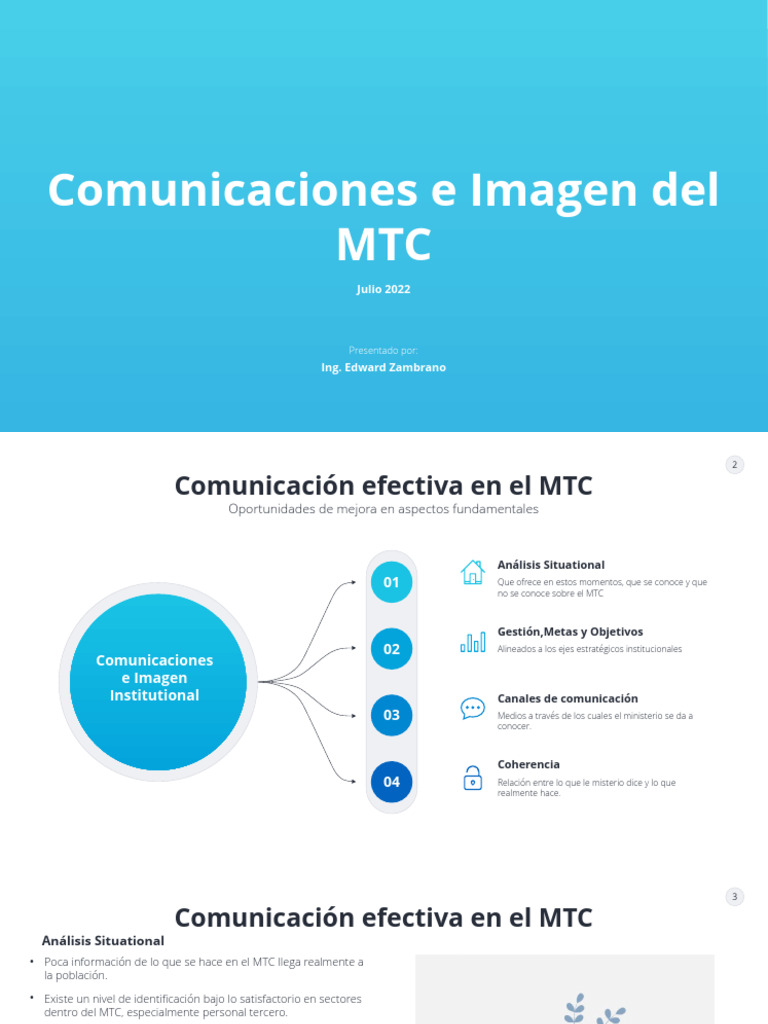 Presentacion MTC | PDF