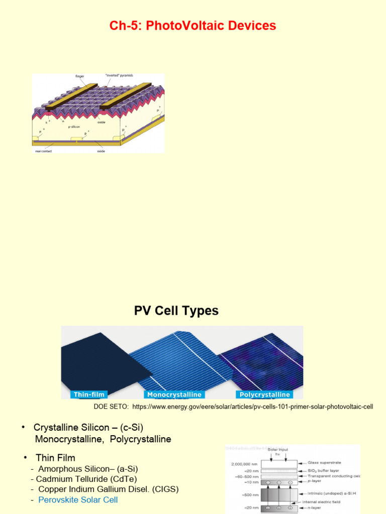 ECE552 Lec10 Ch5-4 Lec3 | PDF | Photovoltaics | Solar Panel