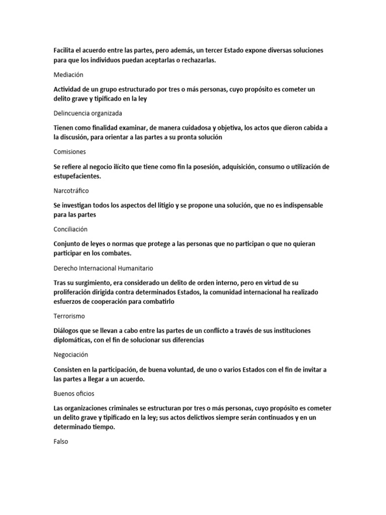 Conflictos y Soluciones Internacionales | PDF