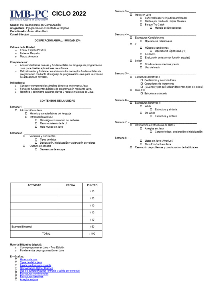 Ca Poo Ib | PDF | Java (lenguaje de programación) | Lenguaje de ...