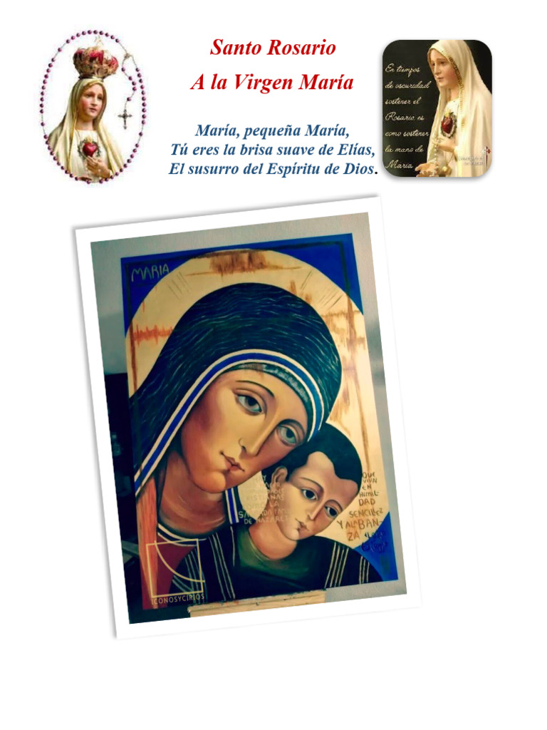 Santo Rosario Maria Pdf Rosario María Madre De Jesús