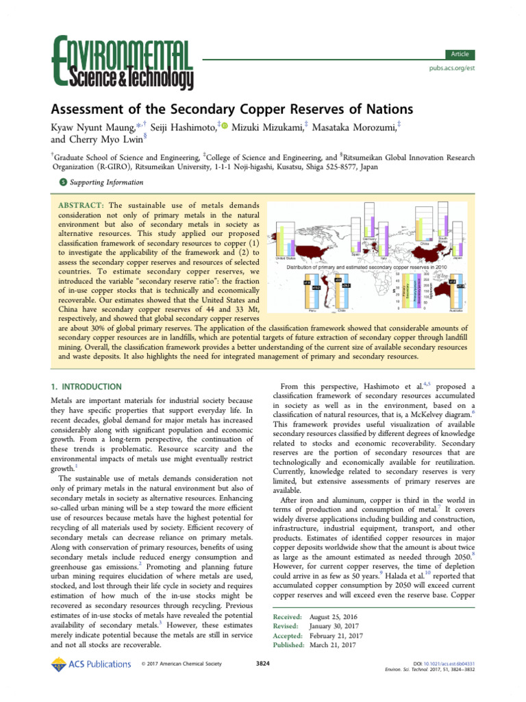 Assessment-Of-Secondary-Coper reserves-nations-EST-2017 | PDF ...