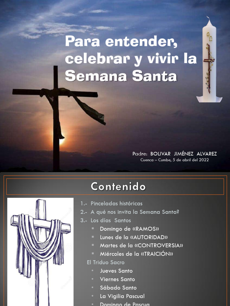 Para Entender, Celebrar y Vivir La Semana Santa | PDF | Pascua de Resurrección | Adoración ...