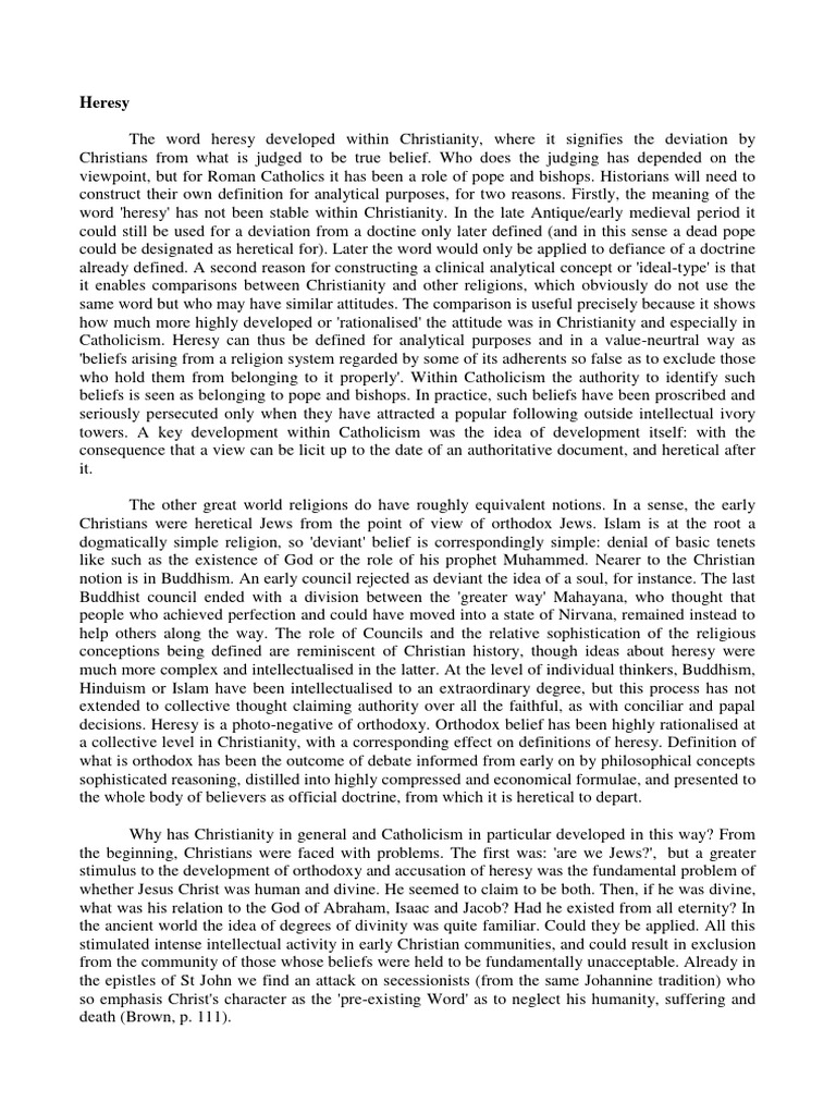 Heresy, DAVID DA VRAY | PDF | Heresy | Predestination