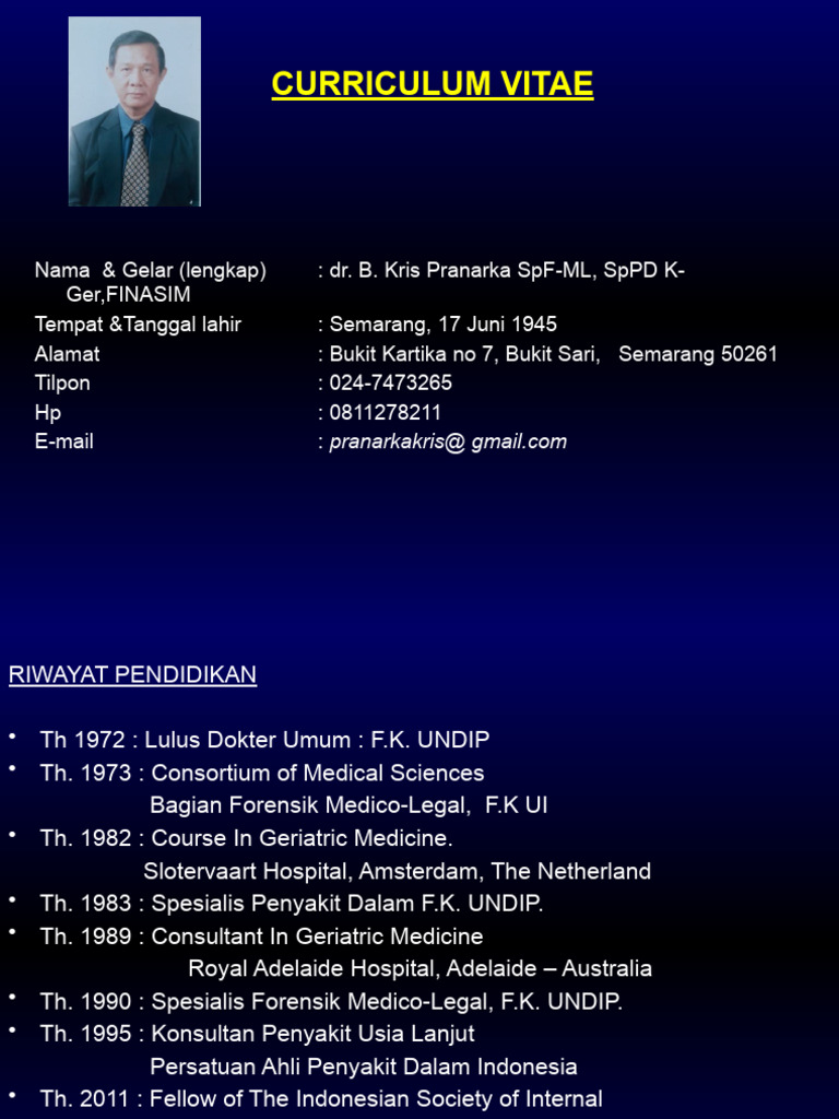 CV DR - Kris Pranarka 2021 | PDF