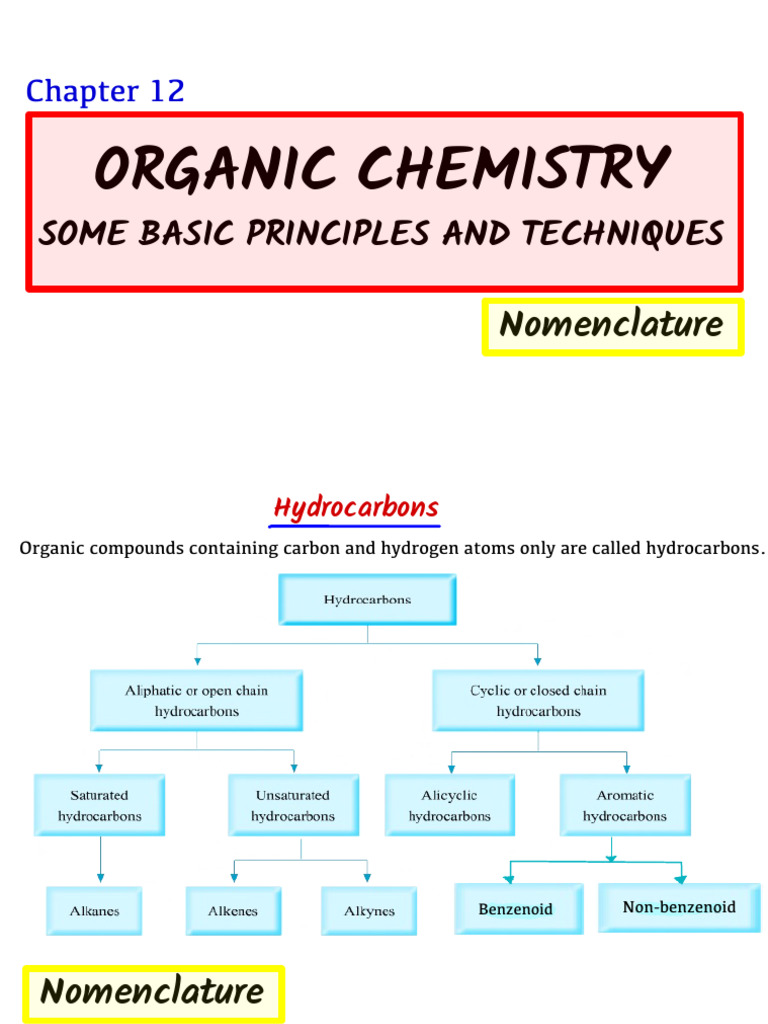 Organic Chemistry: Nomenclature & Isomerism | PDF | Conformational ...