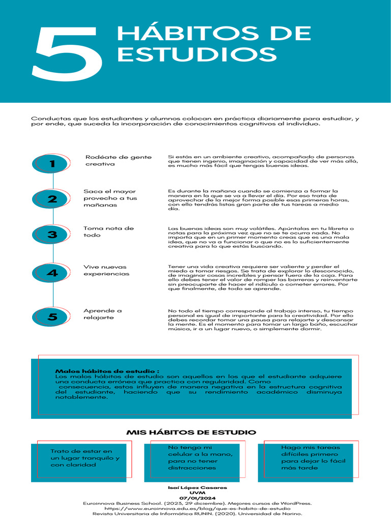 Hábitos de Estudio | PDF
