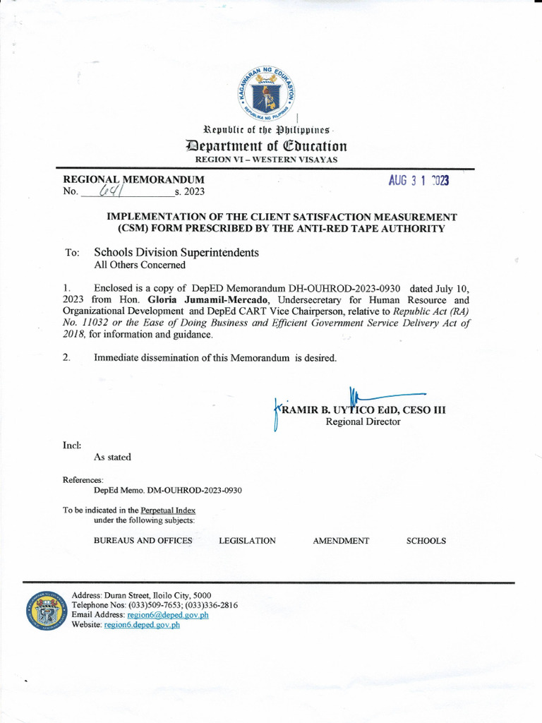 Guide to DepEd CSM Form Usage | PDF | Complaint | Computing