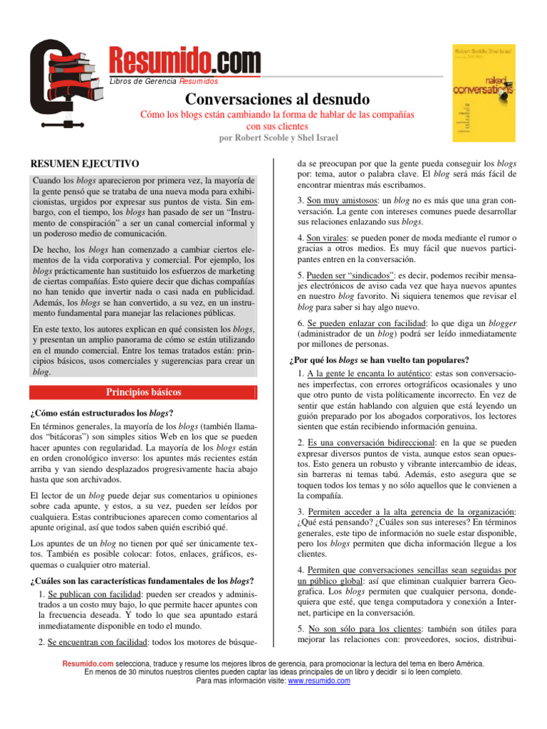 (PD) Libros - Conversaciones Al Desnudo | PDF | Blog