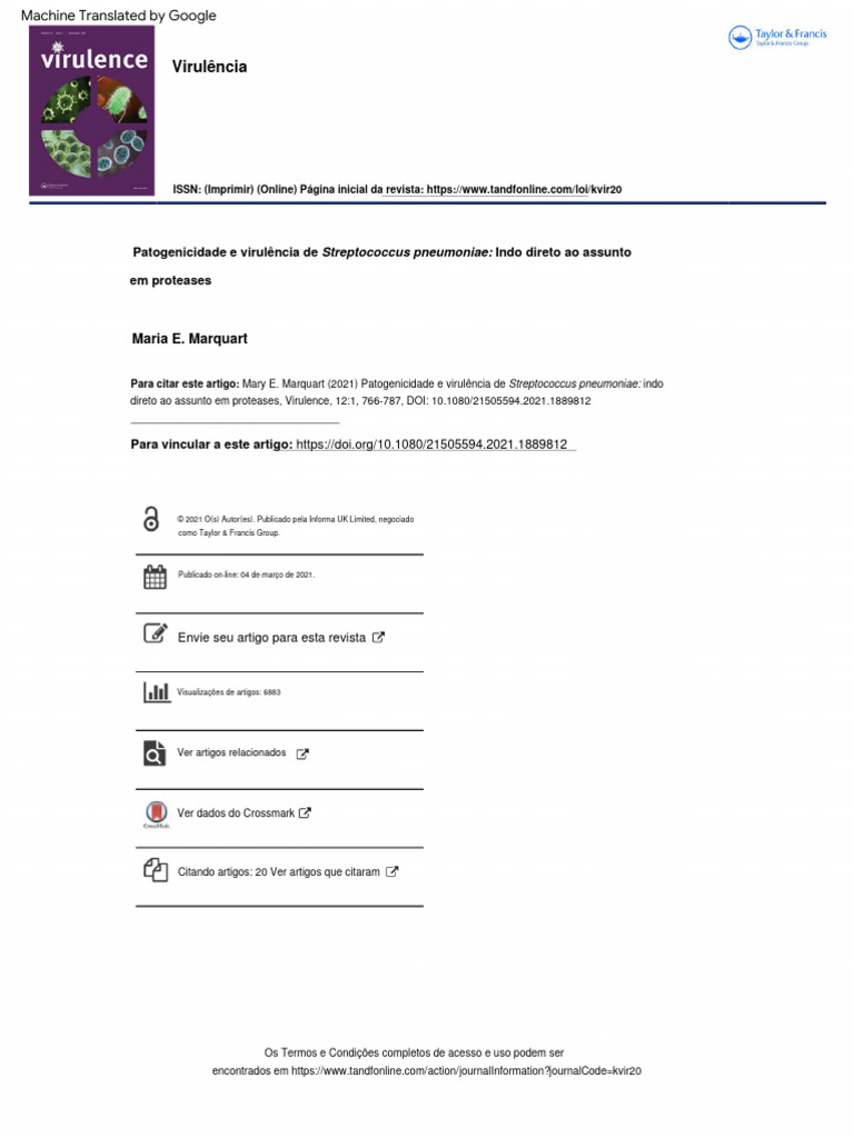 Pathogenicity and Virulence of Streptococcus Pneumoniae Cutting To The Chase On Proteases | PDF ...