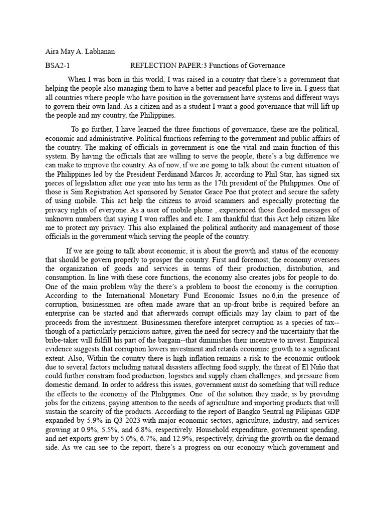 Politics Assignment | PDF | Governance | Good Governance