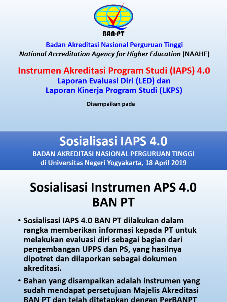 LKPS dan IAPS 4.0 untuk Akreditasi | PDF