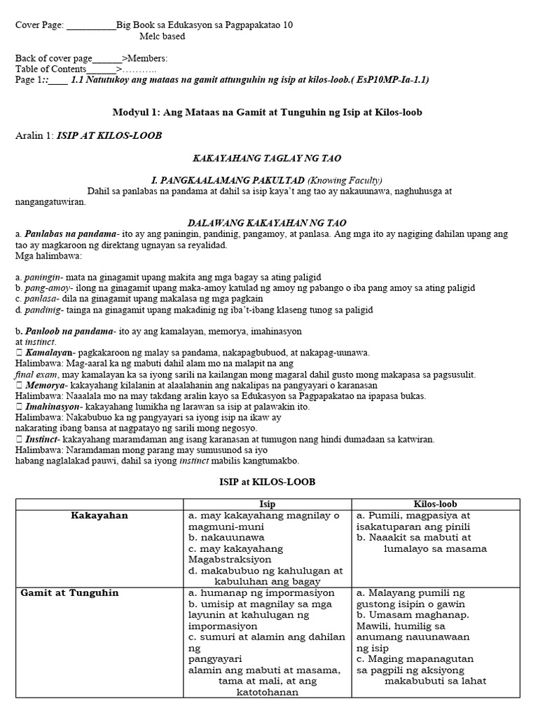 EsP 10 Bigbook | PDF