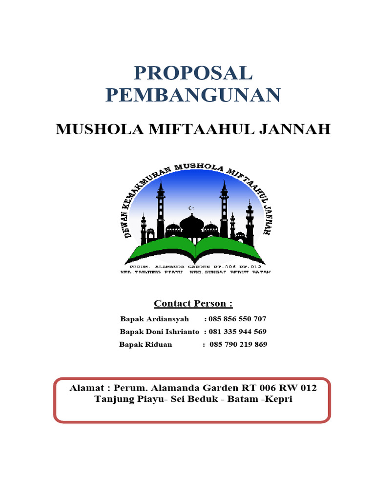 Mushola Proposal | PDF