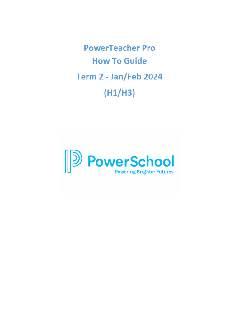 2024 - H1 and H3 Term 2 Reports How To Guide | PDF
