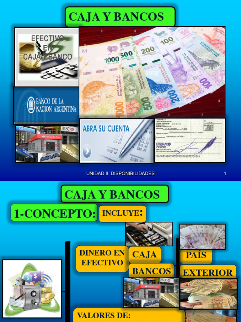 POWER UNIDAD II CAJA Y BANCOS | PDF | Bancos | Contabilidad