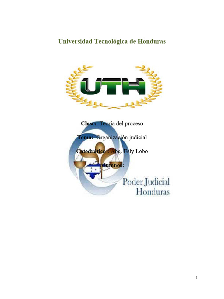 Estructura del Poder Judicial en Honduras | PDF | Judicaturas | Juez