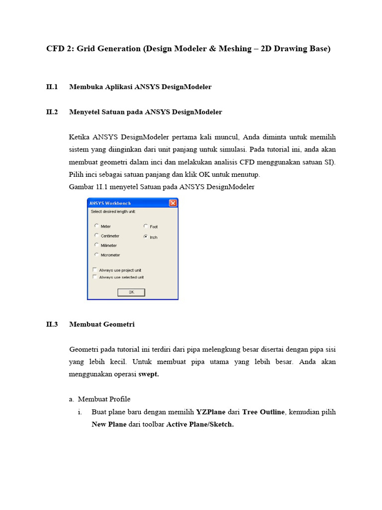 CFD 2 Design Modeller 2 D | PDF