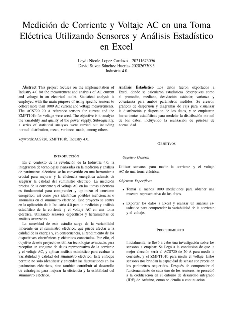 Análisis Estadístico de Voltajes AC | PDF | Desviación Estándar | Diferencia