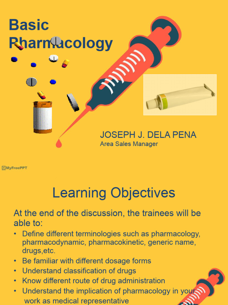 Basic Pharma - Class Lecture | PDF