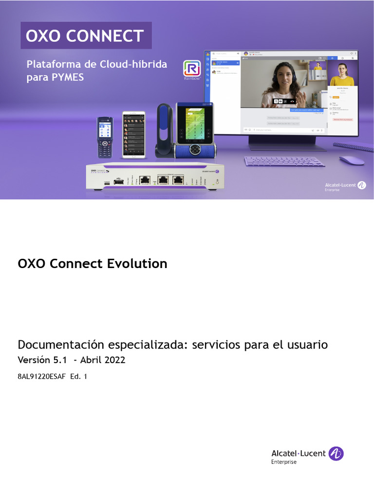 OXO Connect Evolution 5.1 SD UserServices 8AL91220ESAF 1 Es | PDF | Economias | Business