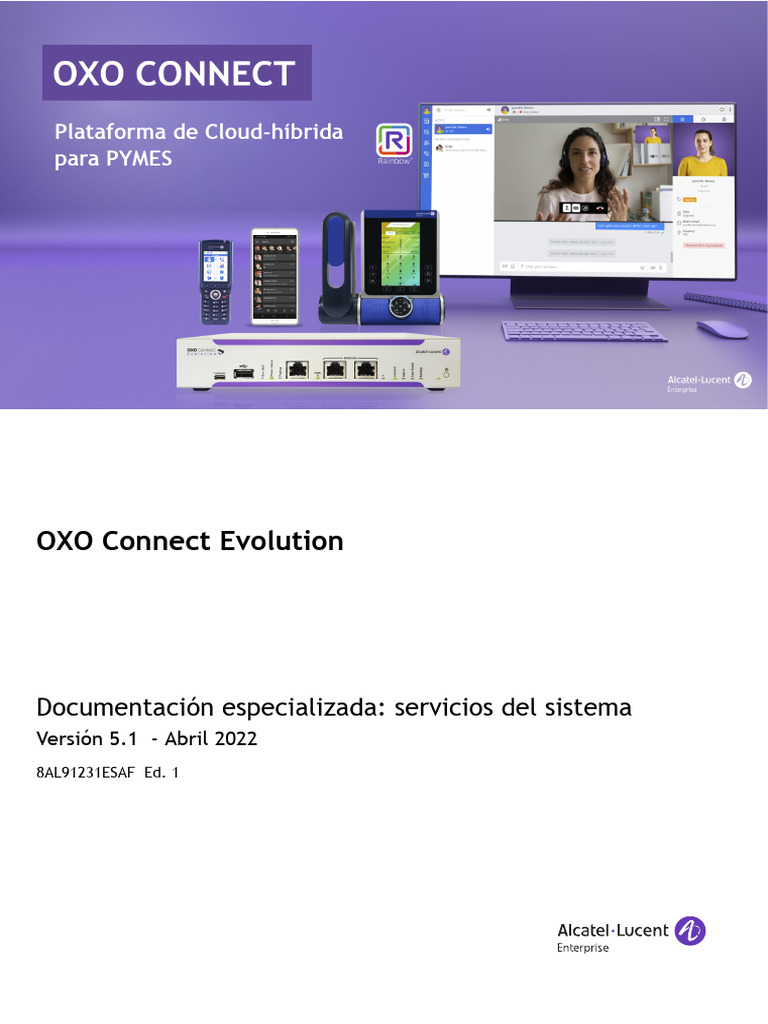 OXO Connect Evolution 5.1 SD SystemServices 8AL91231ESAF 1 Es | PDF ...