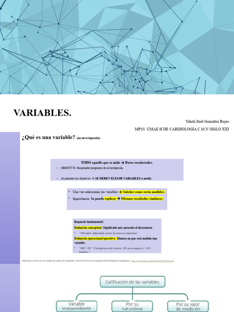 VARIABLES | PDF