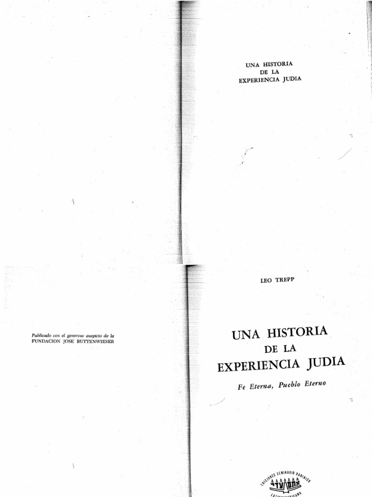 Leo Trepp - Una Historia de La Experiencia Judía | PDF