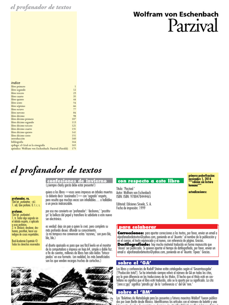 Parzival - Wolfram Von Eschenbach | PDF