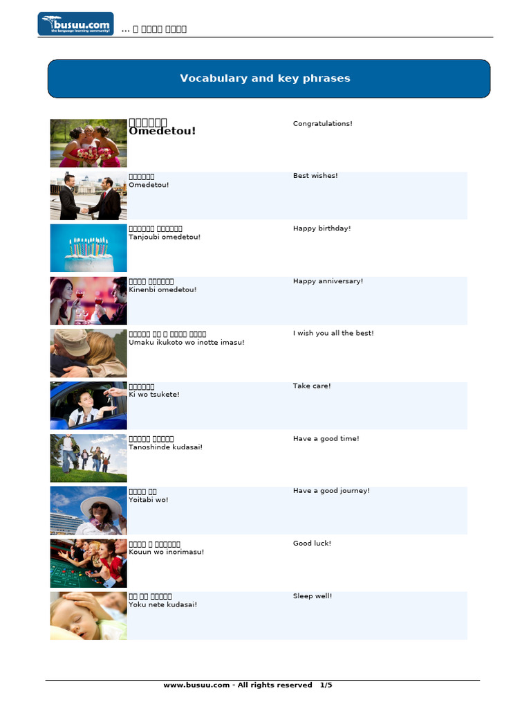 I Wish You - .. - Busuu | PDF