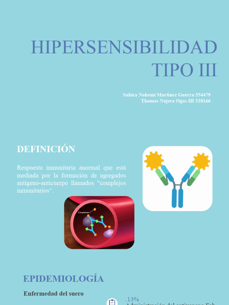 Hipersensibilidad Tipo 3 | PDF