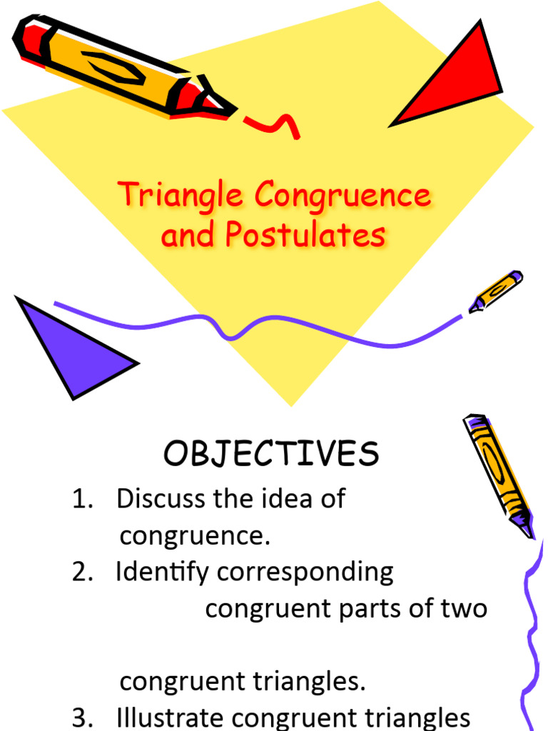 Triangle Congruence Postulate Pdf Geometric Shapes Elementary Geometry