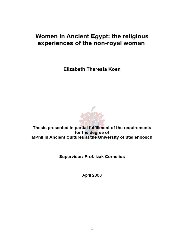 Women in Ancient Egypt | PDF | Osiris | Ancient Egyptian Religion