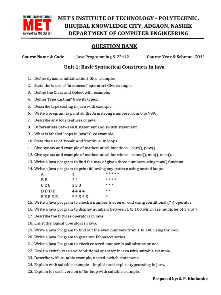 JPR Unit 1 QB | PDF | Computers