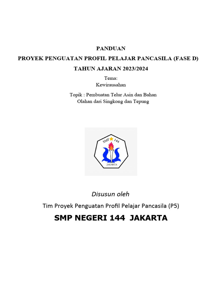 Modul P5 Kewirausahaan-2 | PDF