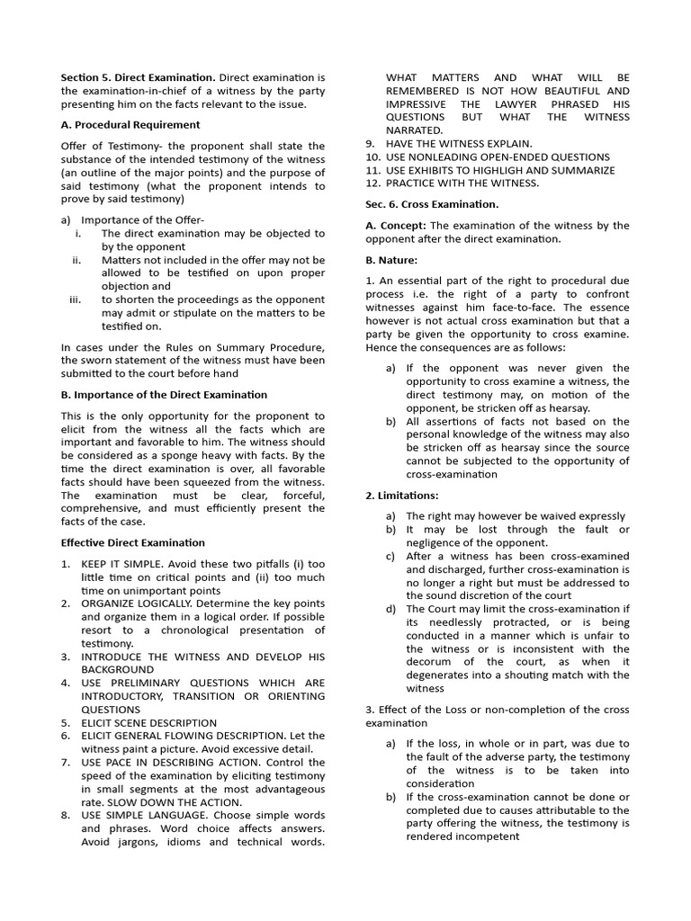 Trial Technique | PDF