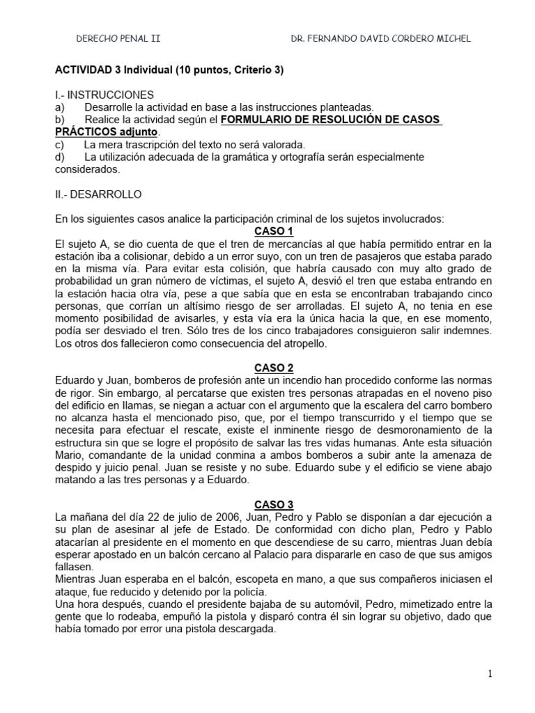 Actividad 3 Grupal Penal Iiok | PDF | Derecho penal | Justicia