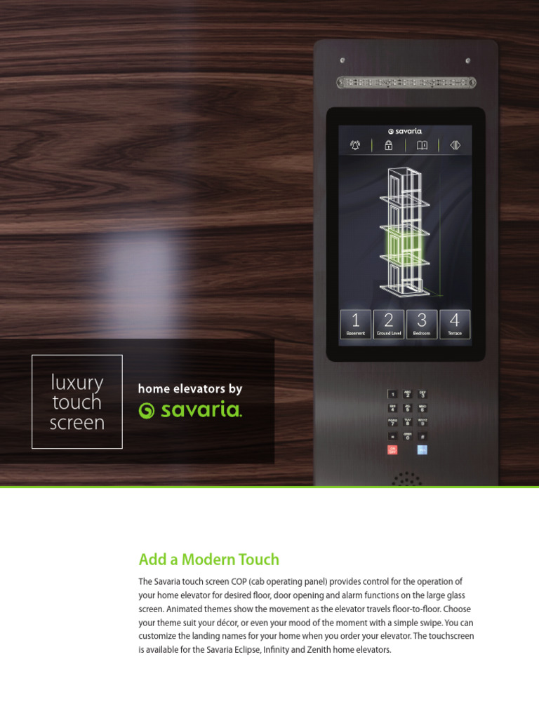 Luxury Touch Screen | PDF | Touchscreen | Elevator