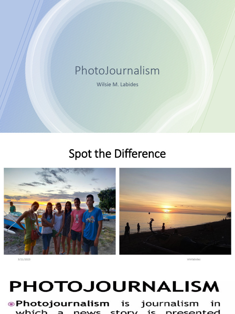 PhotoJournalism 1 | PDF | Language Mechanics | Cognitive Science